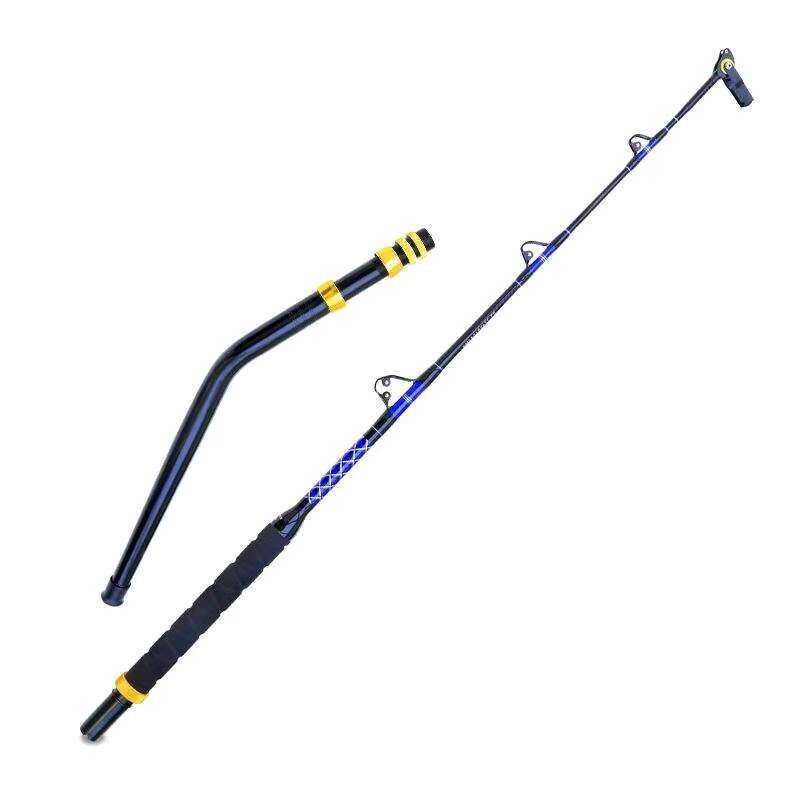 Cheap Curved Butt Tuna Big Game Rod Saltwater Heavy Fishing Rod EVA ...
