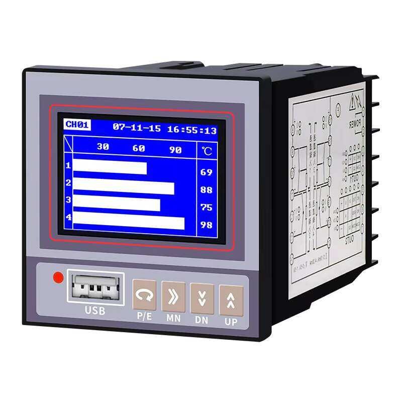 Customizable Industrial 3-6 Channel Digital Monochrome Blue Data Logger ...
