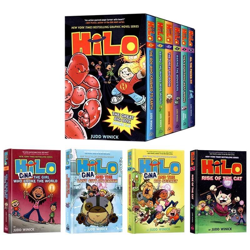 HILO Series 10-Book Set English Original Novel Hilo The Great Big Box ...
