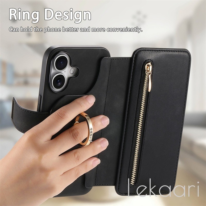 Magnetic Detachable Leather Flip Case For Redmi Note 14 13R 13 Pro Plus ...