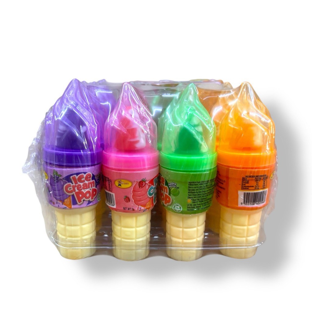 24pcs x 7g Ali Ice Cream Pop Lollipop buah buahan fruits gula Halal ...