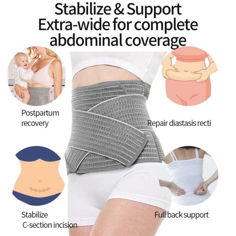 Mamaway Nano Bamboo Posatal Recovery & Band Postpartum Band, Girdle For ...