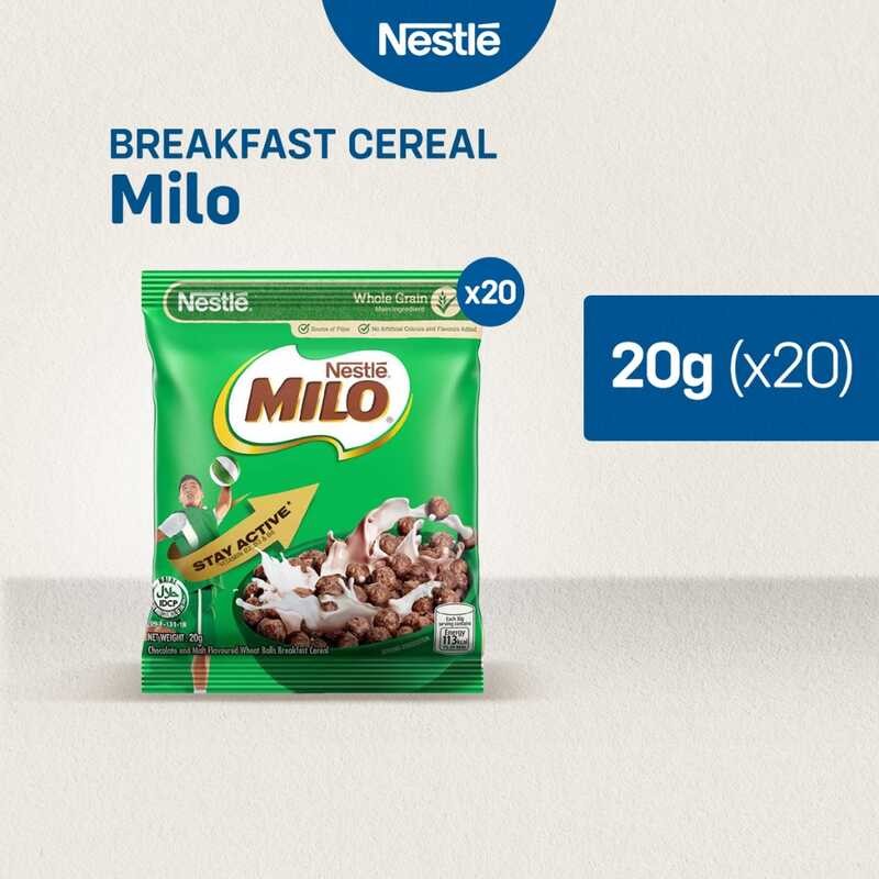 Milo Breakfast Cereal 20G - Pack Of 20 565 | Shopee Philippines