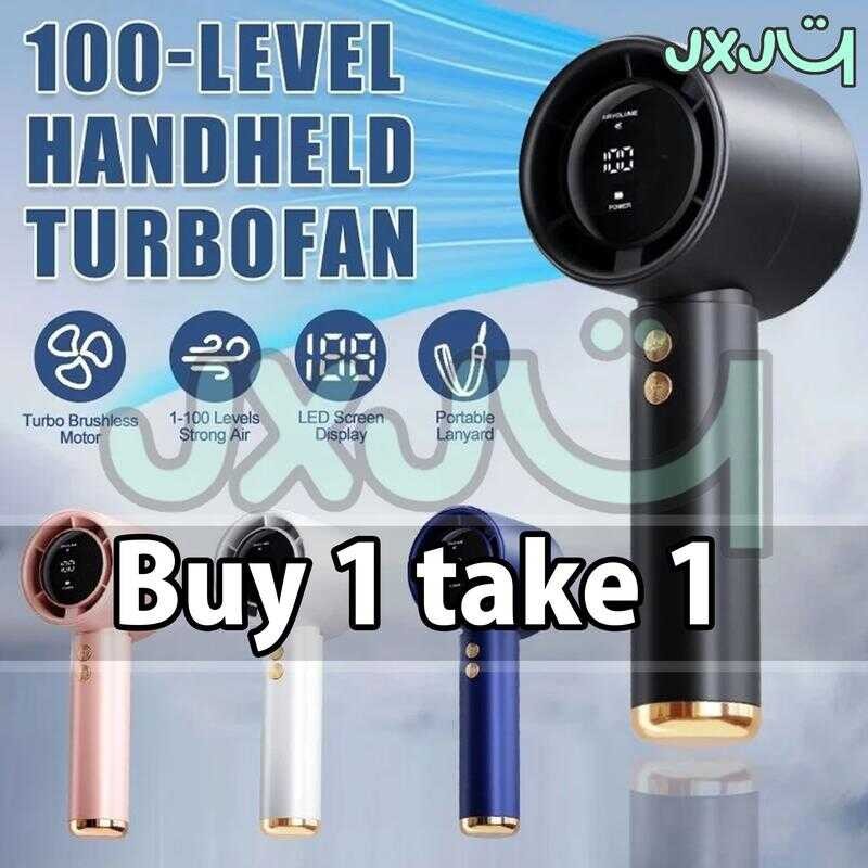 Buy Take 1 N68 Mini 6000Mah Rechargeable Portable 100 Gear Speed Cooler Handheld Fan Jet Strong ...