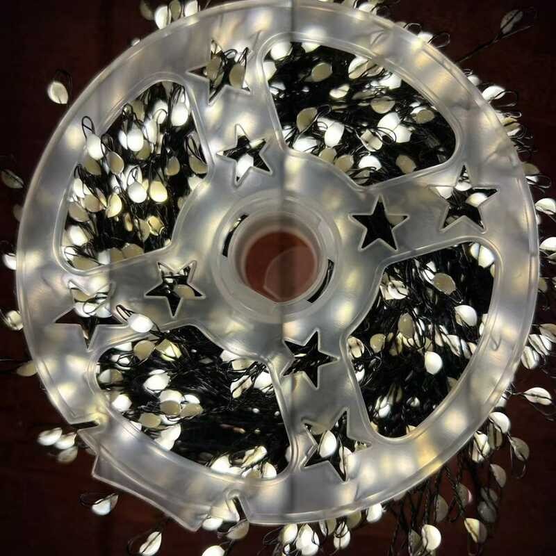Firecracker LED Christmas Lights Black Centipede Copper Wire String ...
