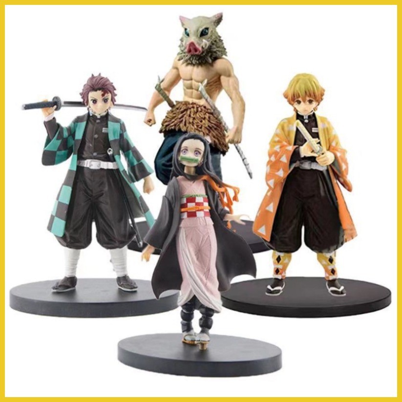 Demon Slayer Kimetsu No Yaiba Chibi Figures Anime Series Tanjiro ...