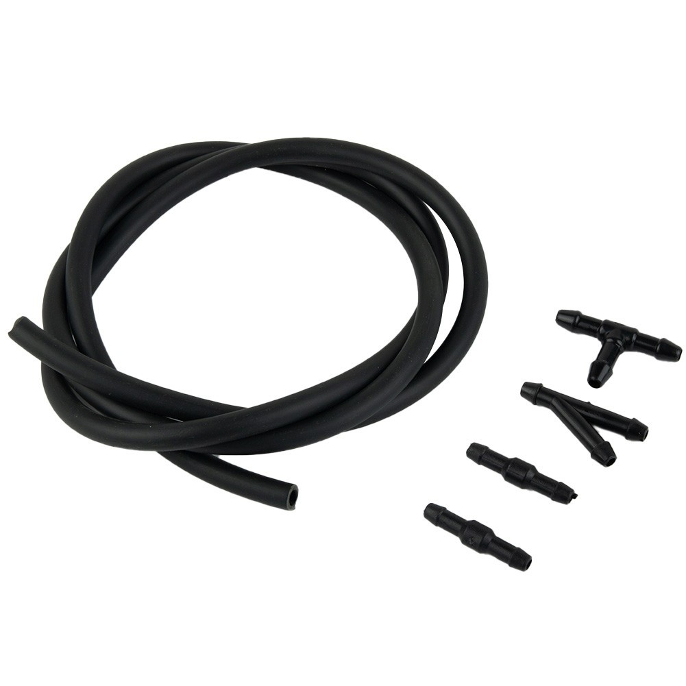 [COD] 1M Car Windshield Wiper Washer Jet Tube Pipe+Hose Connectors T ...