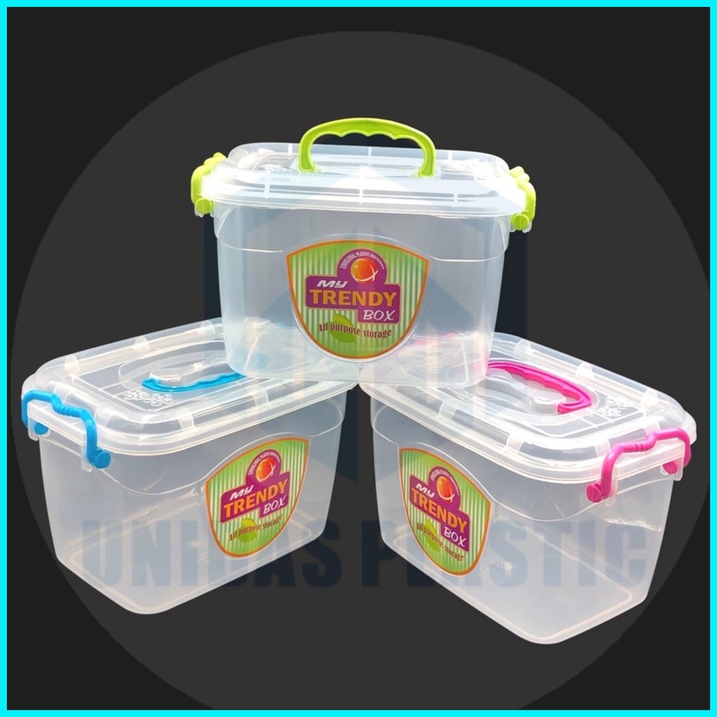 UNIONE trendy storage box / food container Portable plastic transparent ...