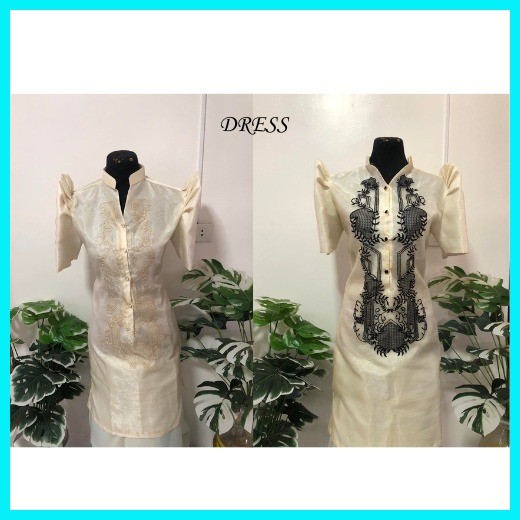 modern filipinia dress Emelda ( assorted design ) | Shopee Philippines