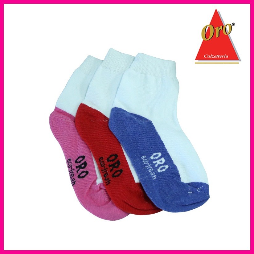 ORO Children's Socks 3 Pairs Assorted Designs for Ages 7 to 10 (3CP710S ...