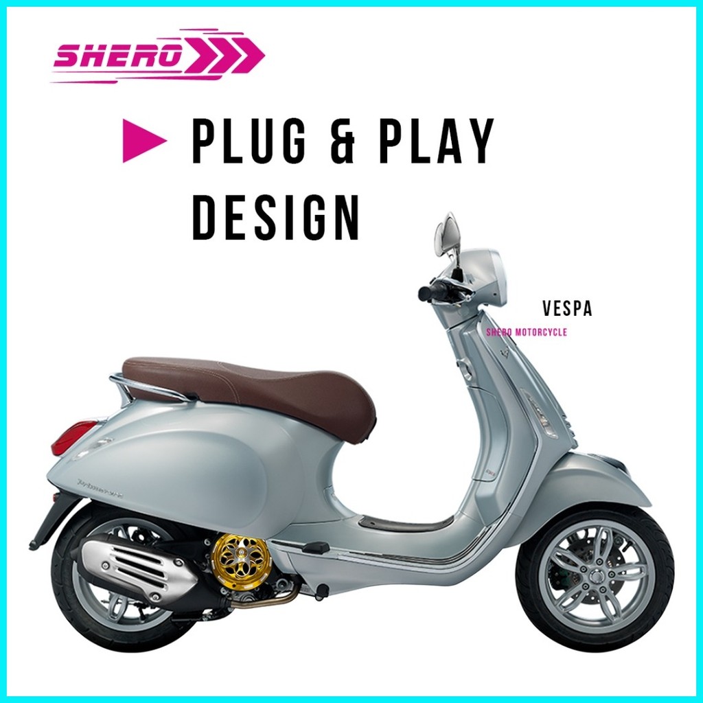 Arm CNC Radiator Fan Cover 2-Color Spinner Design For Vespe Mio COD ...