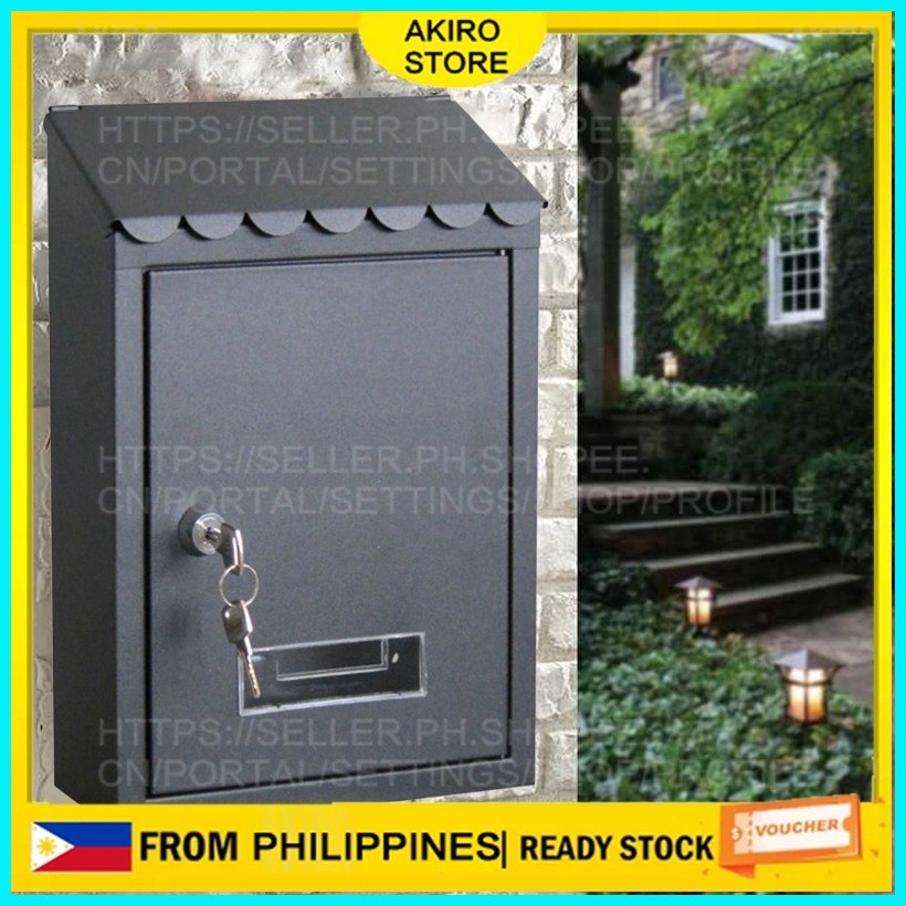 Mailbox Letterbox 8x2.6x12\'\' Secure Locking Mail Box Secure Large ...
