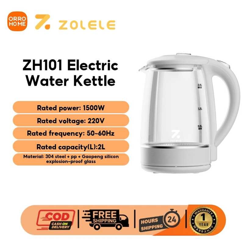 Orro Home Essential ZOLELE Zh101 Electric Water Kettle 2L Bba | Shopee ...