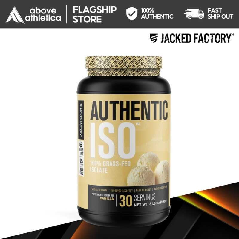Jacked Factory Authentic ISO: Premium Grass-Fed Whey Protein Isolate ...