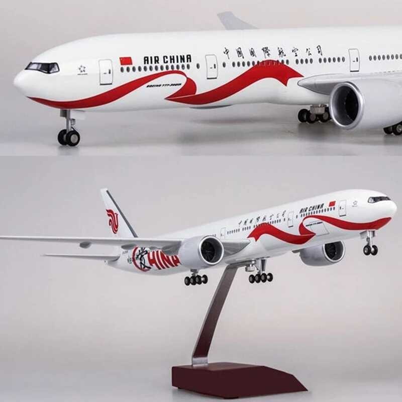 1:157 Scale 47Cm Large 777 Airplane Air China Boeing B777 Model Die ...