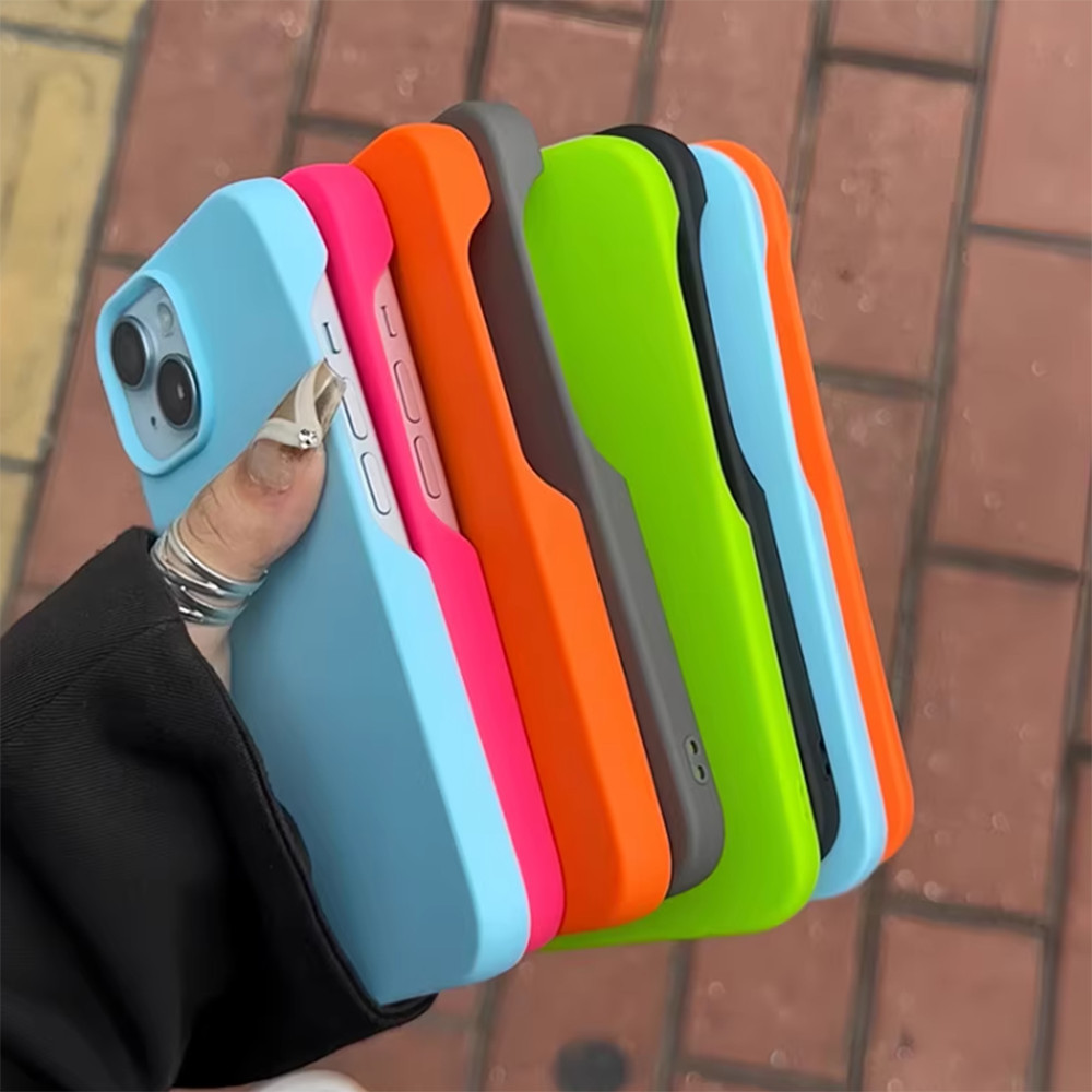 Solid Color Ultra Thin Matte Phone Case for Iphone 11 15 14 Pro Max 12 ...