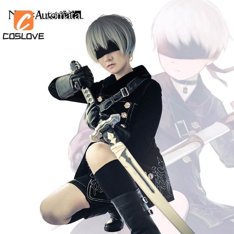 NieR Automata 9S Cosplay Full Set Costume Suit For Man Battle Uniform ...