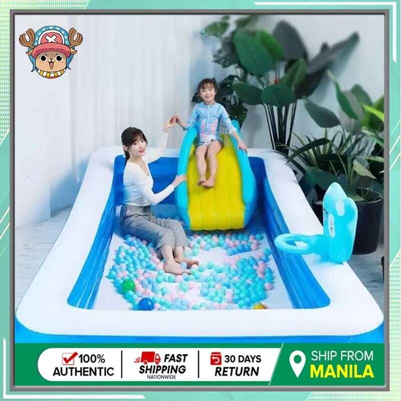 Inflatable Swimming Pool Water Slide Bouncer Castle Play Water Pool ...