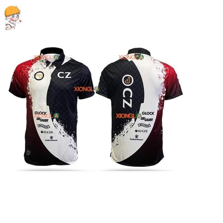 CZ USA LOGO 2024 NEWEST FOR UNISEX 3D CUSTOM POLO SHIRT | Shopee ...