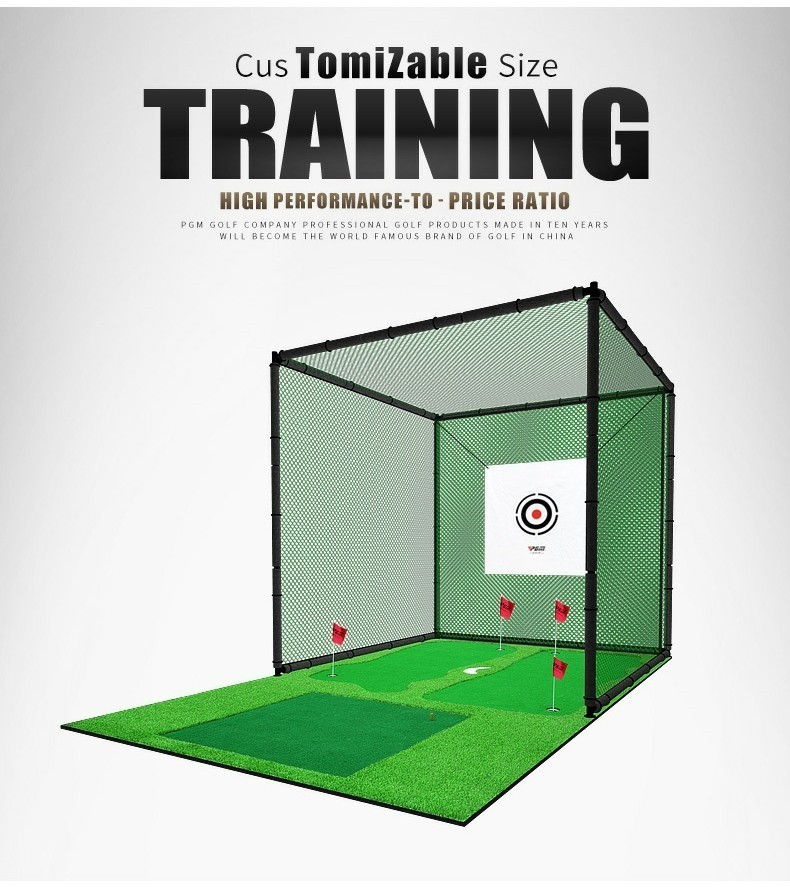 Golf Practice Net 3*3*3 Meter Hitting Cage Indoor Golf Set Putting and ...