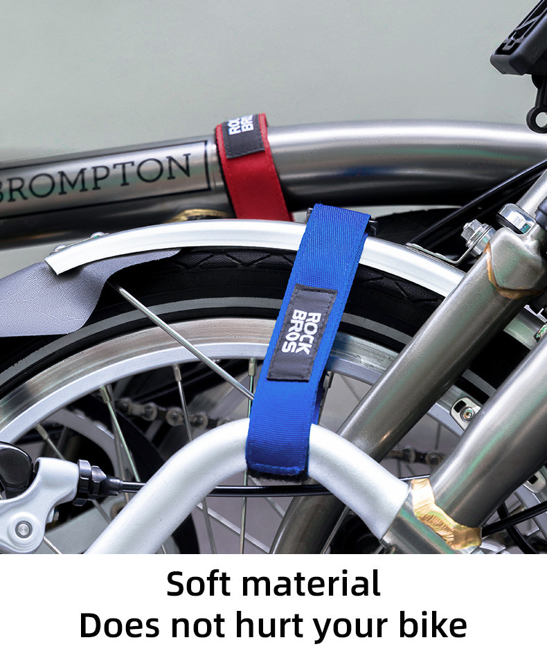 【PH Delivery】ROCKBROS Foldable Bicycle Fixed Straps Velcro Convenient ...