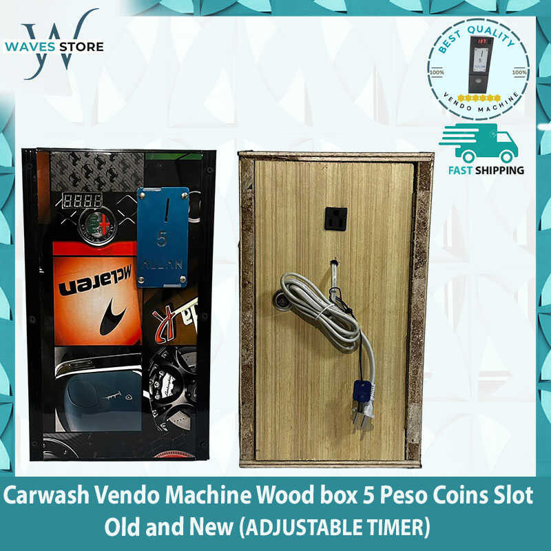 LY Vendo Hine 1.5Hp Kahoy Box 40A Carwash Multipurpose 5 Pesos Coin ...