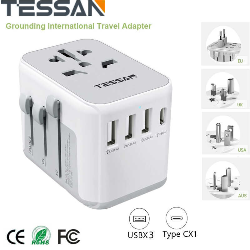 C TESSAN Type Universal Na May 3 A At (1 C),International Travel Plug ...