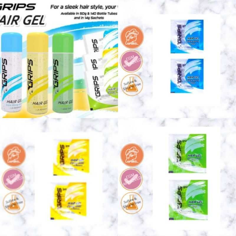 Grips Hair Gel Sachet Isang pack (12 sachets) | Shopee Philippines