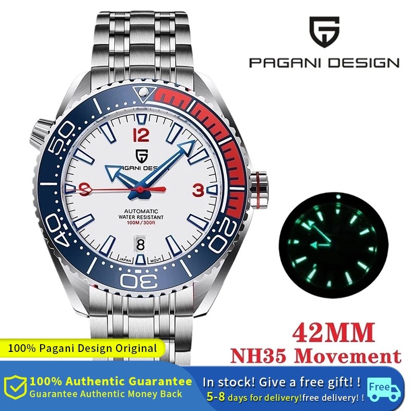 Pagani Design Original PD-1679 Seamaster Planet Ocean 100M Water ...