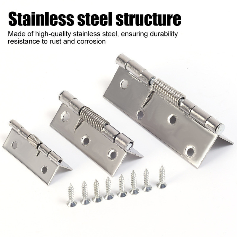 2/3/4 Inch Self Closing Spring Hinge - For Windows Cabinets Jewelry Box ...