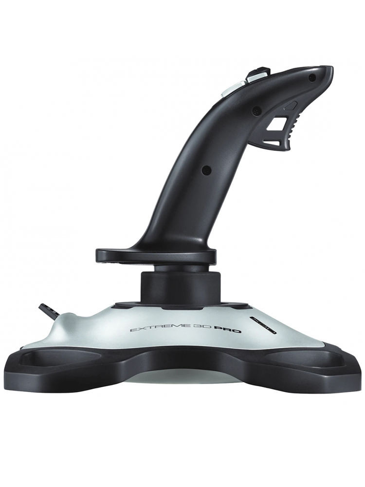 Logitech Extreme 3D Pro Flight Game Joystick Shining Titanium Wings Top ...