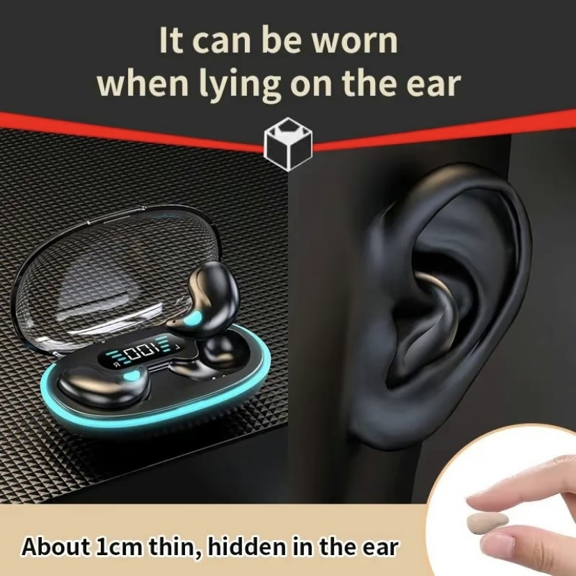 X55 Sleeping Earbuds Wireless Mini Headphones For Work TWS Bluetooth ...