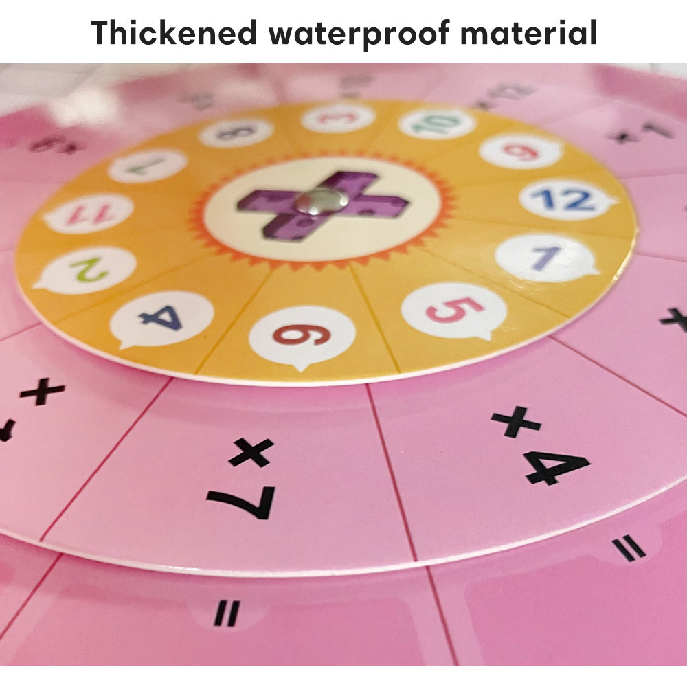 1-12 Multiplication Training Turntable Spinner for Kids Children Number ...
