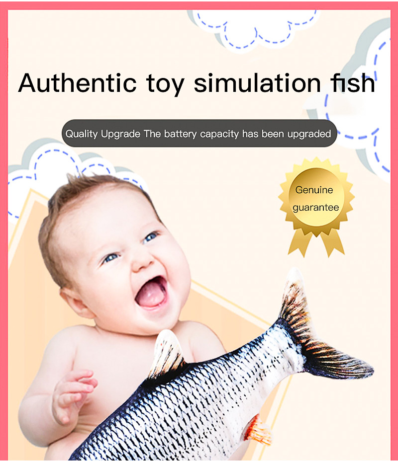Swing Fish Toy Coax Baby Pat Fish Moving Pat Sleep Jump To Soothe ...