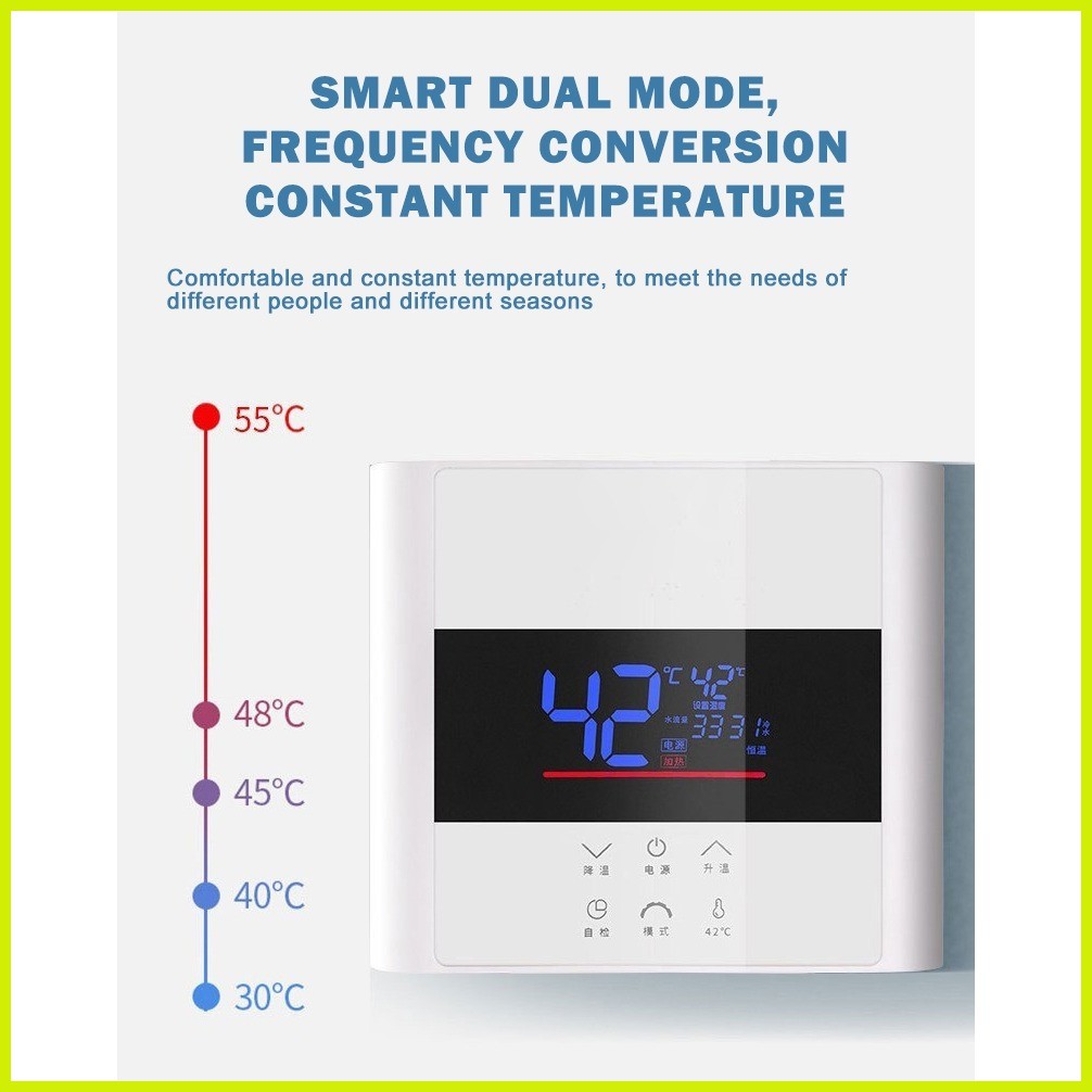 【625】BYBS intelligent 6500W multipoint Water Heater LCD Authomatic ...