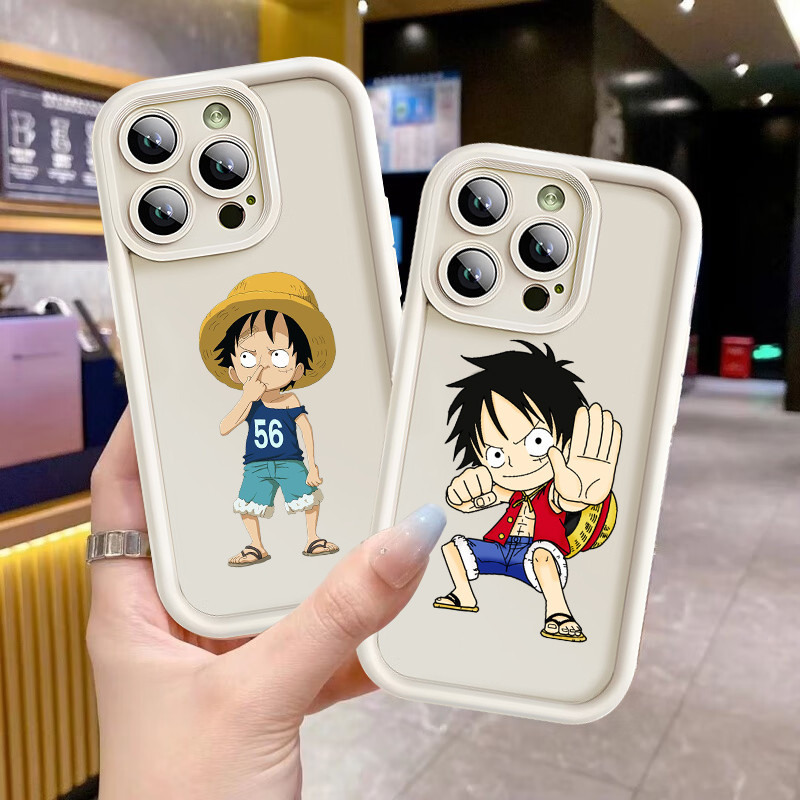 IC38 Cute One Piece Luffy Shockproof Phone Case Cover for iPhone 16 15 ...