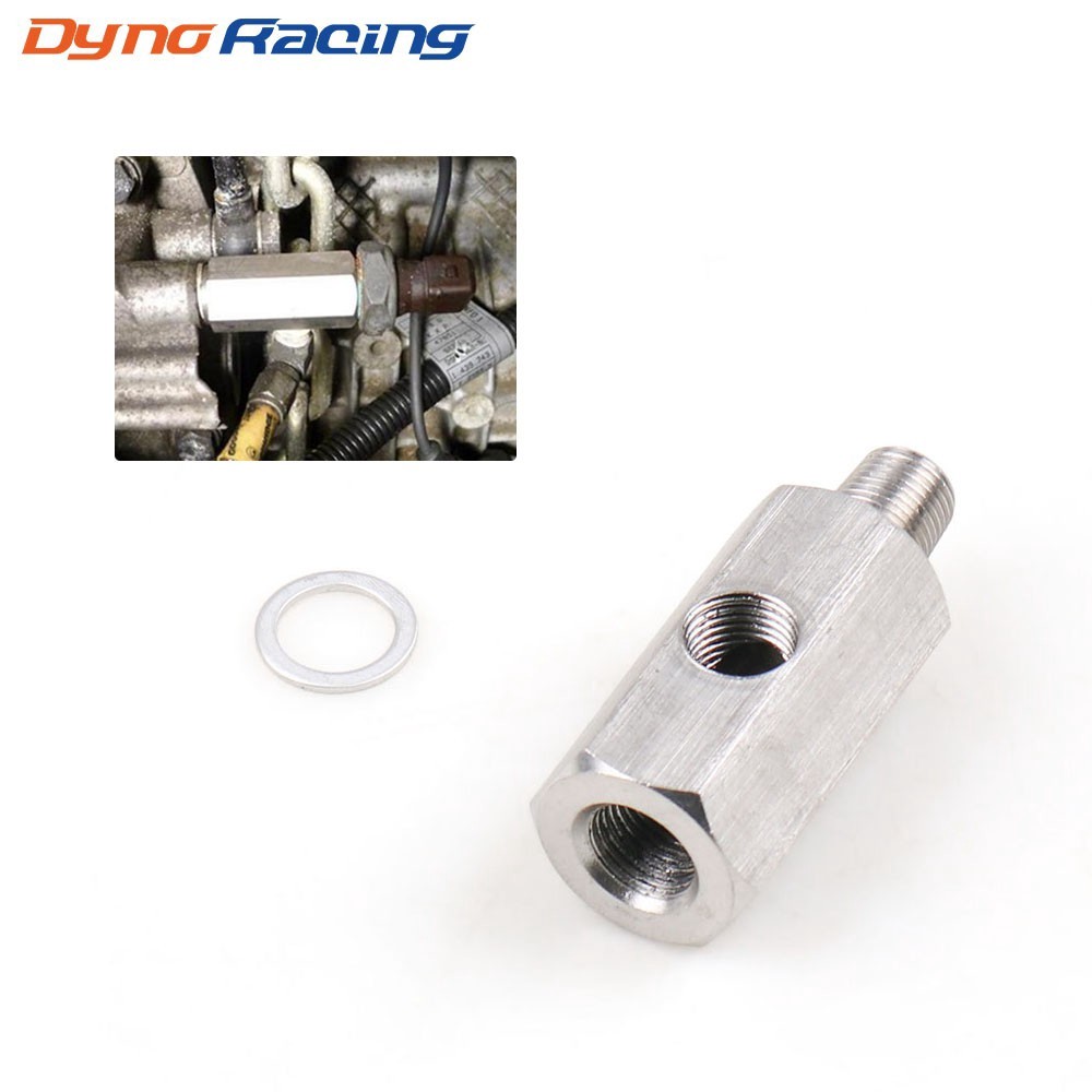 1/8'' BSPT Oil Pressure Sensor Tee to NPT Adapter Turbo Feed Supply ...