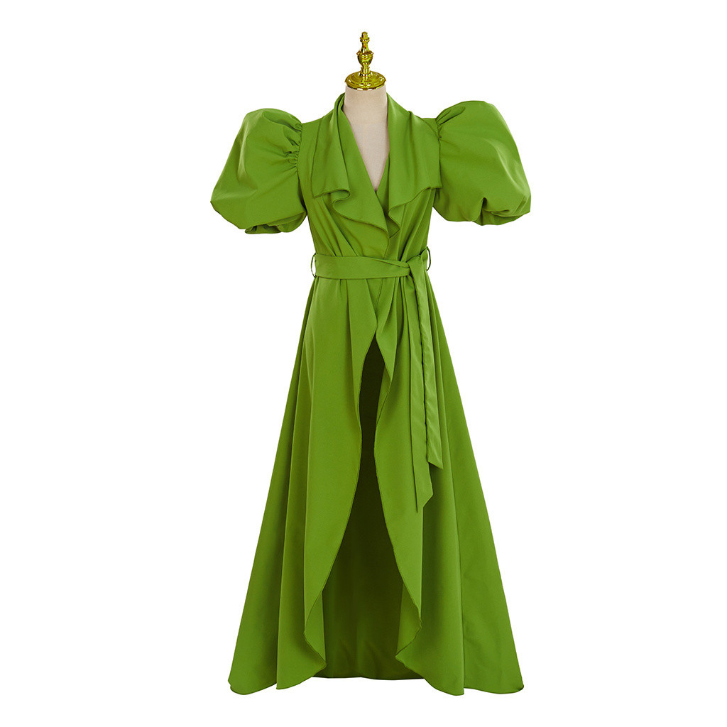 § Poor Things Bella Baxter Cosplay Costume Green Dress Emma Stone Sia ...