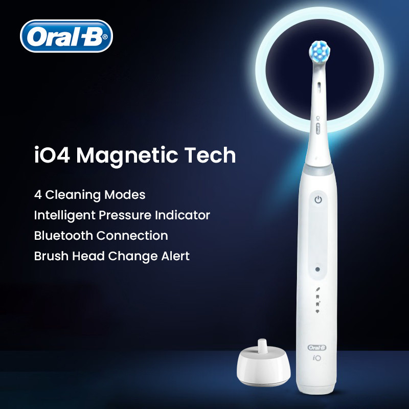 Oral B IO Series IO4 Magnetic Tech Electric Toothbrush for Sensitive ...
