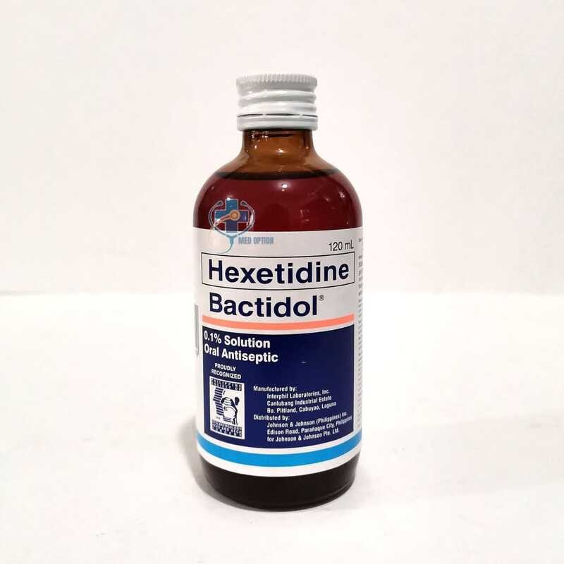 Bactidol 120Ml | Hexetidine (Bactidol) 0.1% Solution Oral Antiseptic ...