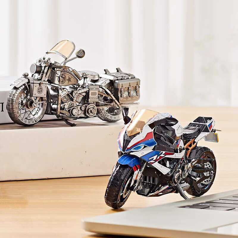 ☑♥ Rare Item "Motorcycle" 3D Metal Puzzle Assembly Model Collection ...