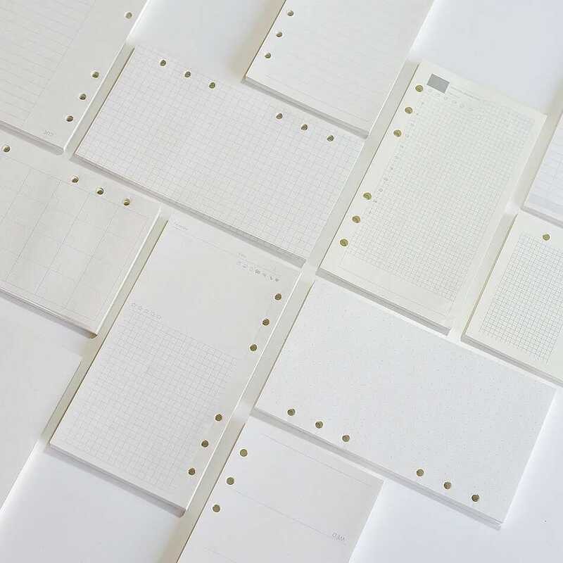 A6 ⭐Aaaaa A5 A7 Woodfree Printing Paper Planner Inner Pages For Filofax ...
