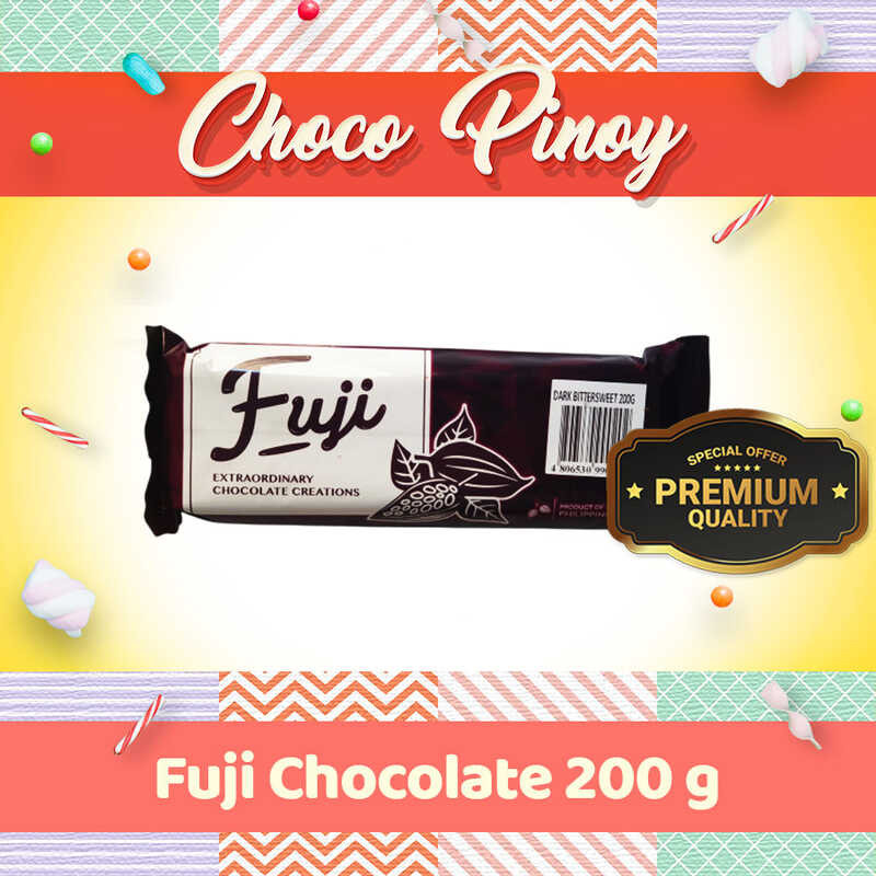 Choco Pinoy 200G Fuji Dark Bittersweet Chocolate Block | Shopee Philippines