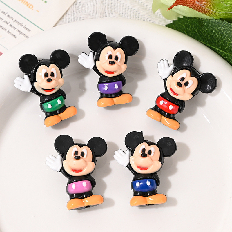 Cartoon Mickey Nini rubber beads diy mobile phone chain jewelry ...
