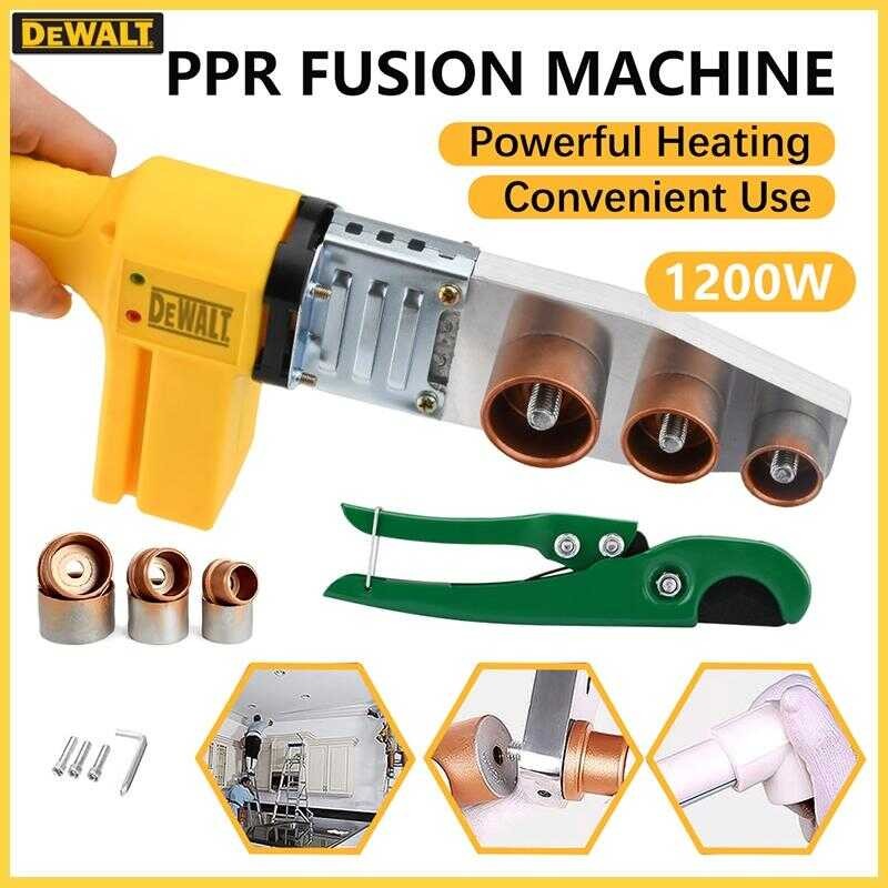 Dewalt PPR Fusion Machine 1200W Heavy Duty 20-63Mm PVC Pipe Welding ...