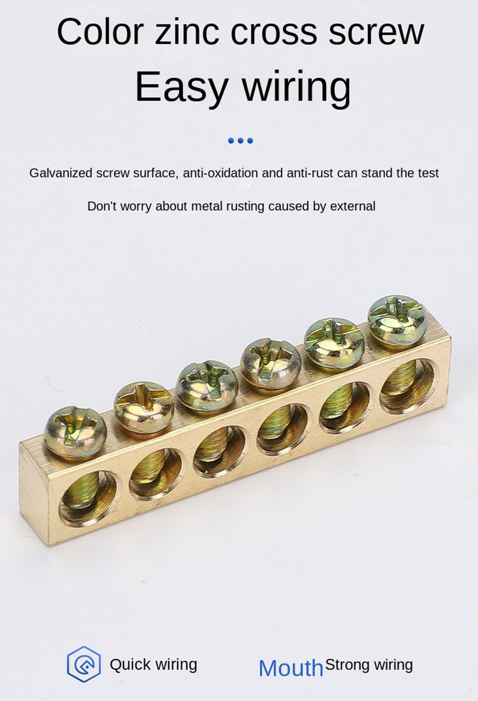 Neutral Terminal Block3/4/5/6/7/8/10/12/15Distribution Box Busbar ...
