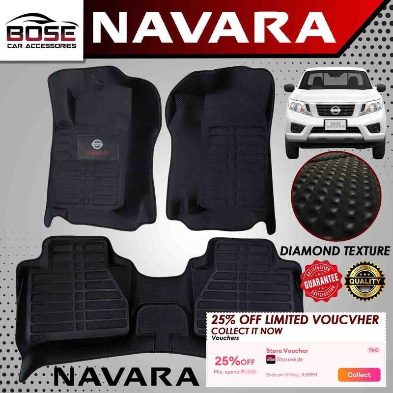 TPE / 5D Carbon Fiber Dia Deep Dish Matting For Nissan Navara Np300 VL ...