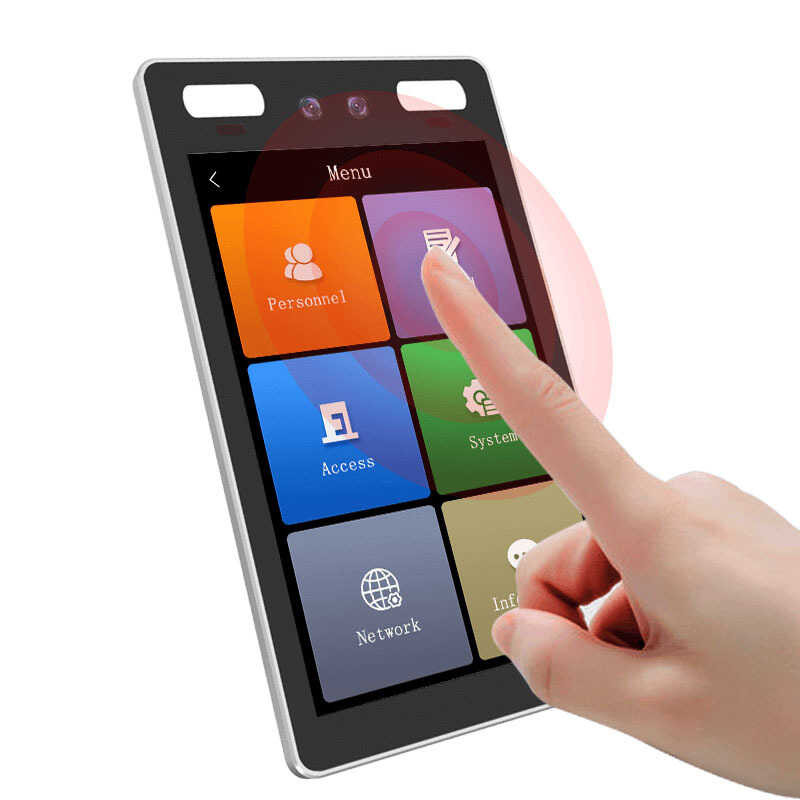 8 Inch Turnstile Metal Tcp/Ip Wifi Biometric Face Recognition Access Control Keypad Time ...