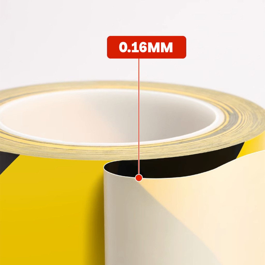 Black & Yellow Warning Tape Twill Ground Zebra Line Floor Safety ...