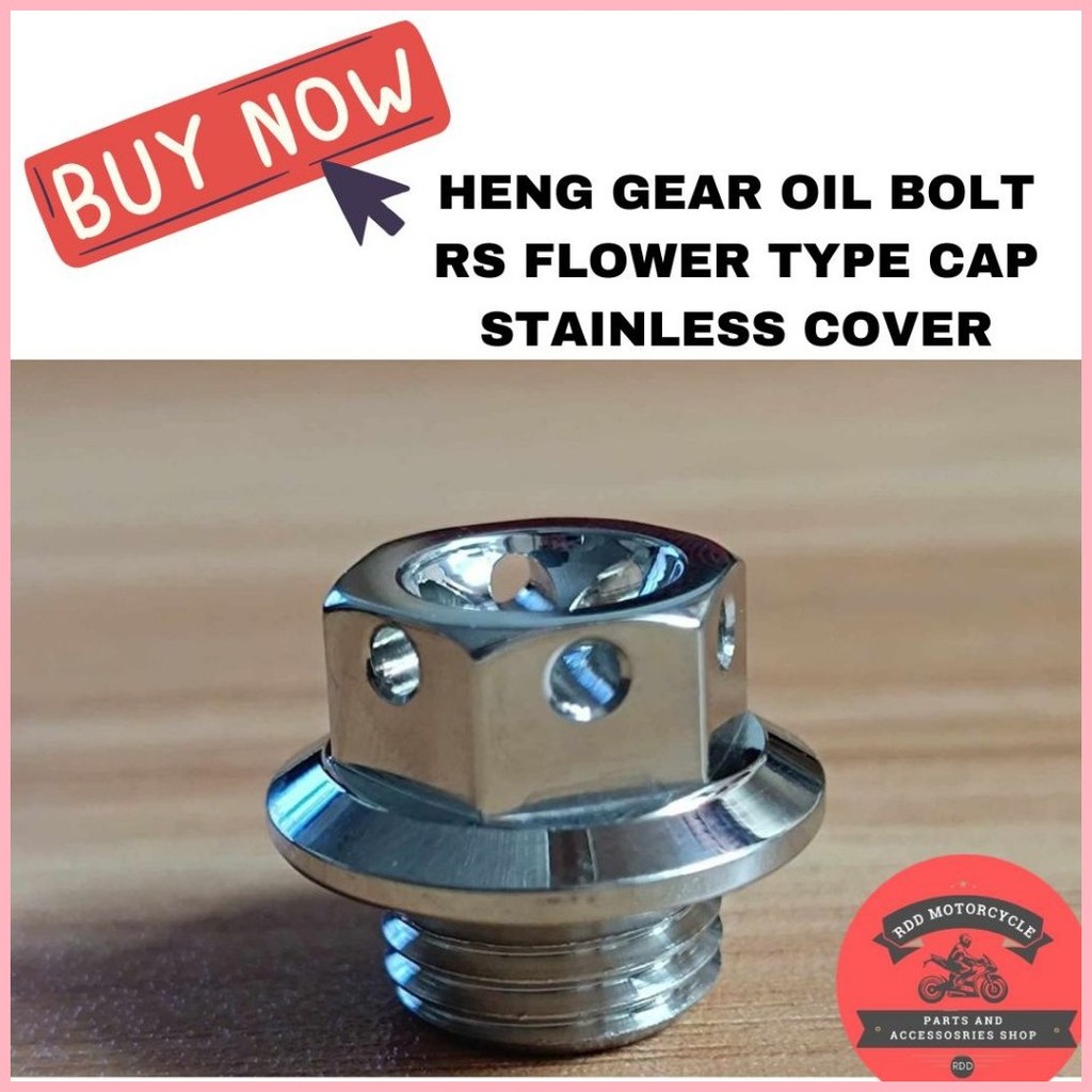 THAILAND HENG GEAR OIL BOLT YAMAHA / WAVE / XRM / RS FLOWER TYPE CAP ...